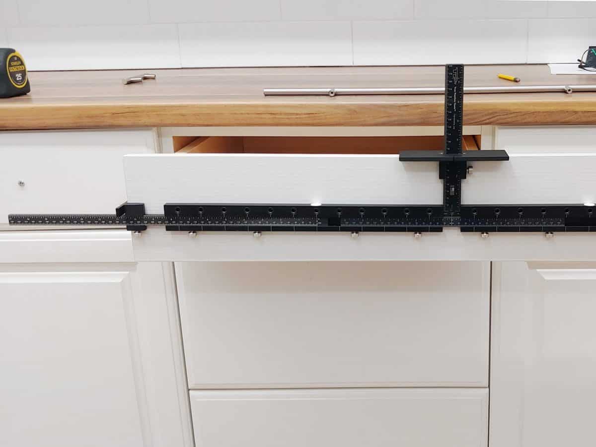 Long Cabinet Drawer Handle Installation : True Position Tools